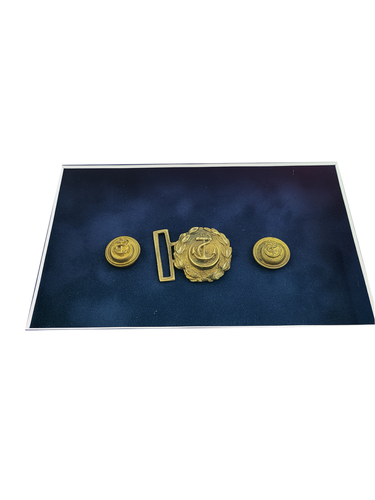 Turkish Sailor Uniform Buttons and Belt Buckle from Gallipoli War ...
