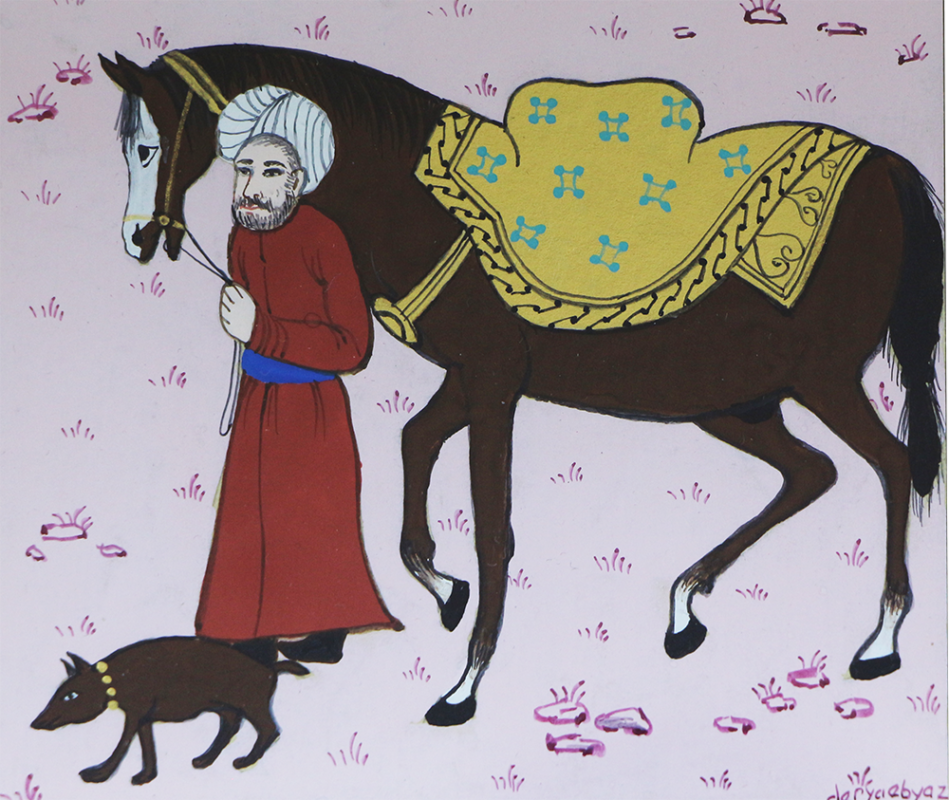 Miniature Art – Ottoman Ceremonial Horse and Ostler - Allanatolian - EN